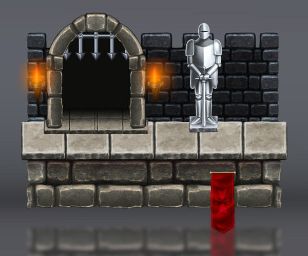 Fortified Castle – Platform Game Tileset | Game Art Partners