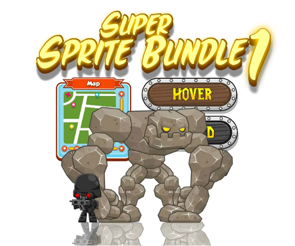 The Super Sprite Bundle 1 of Royalty Free 2D Game Art